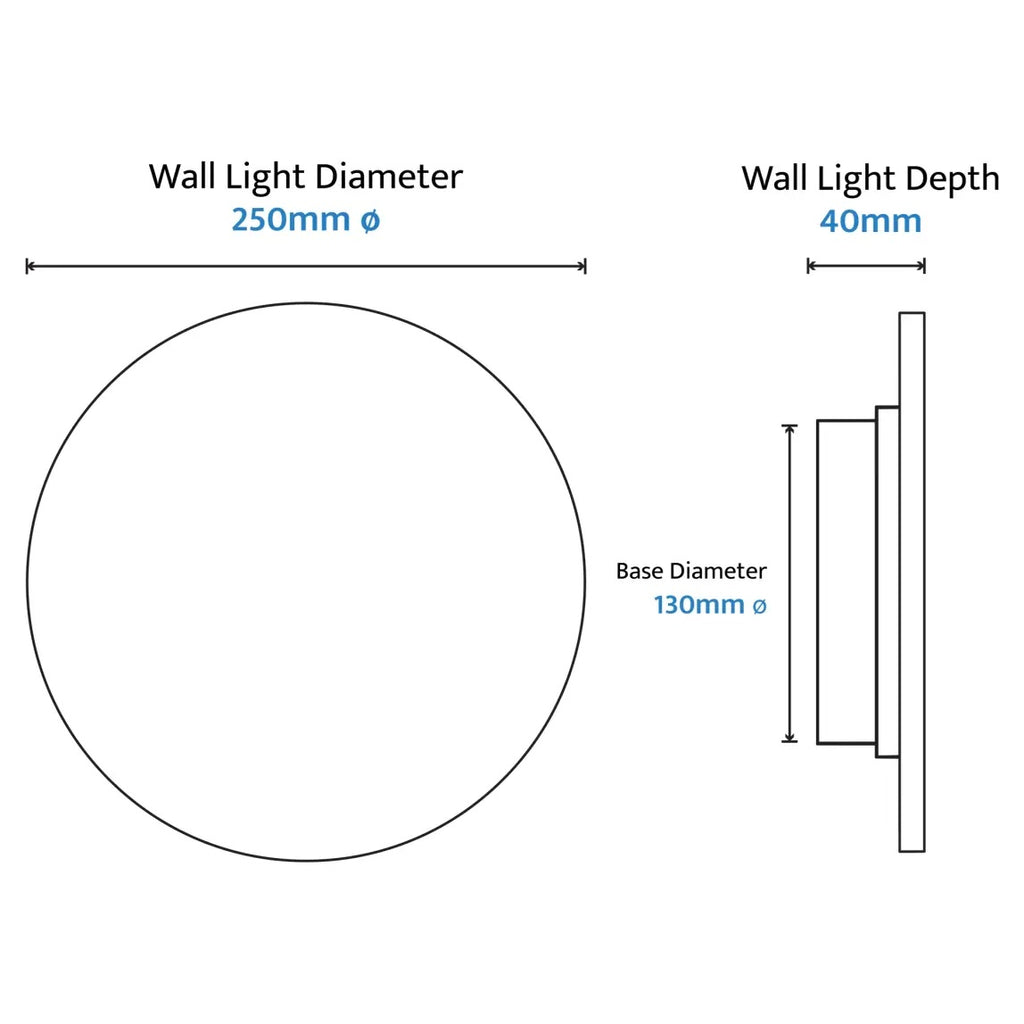 Orville LED Round Travertine Backlit Stone Wall Light Natural ...
