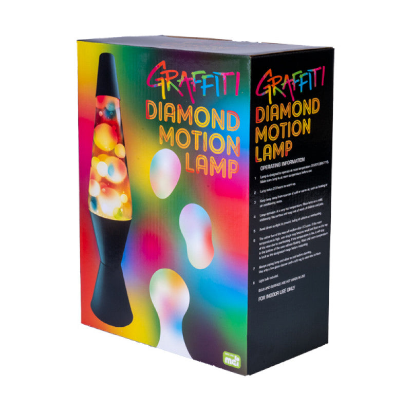 Graffiti Diamond Motion Lava Lamp – Roundabout Lighting