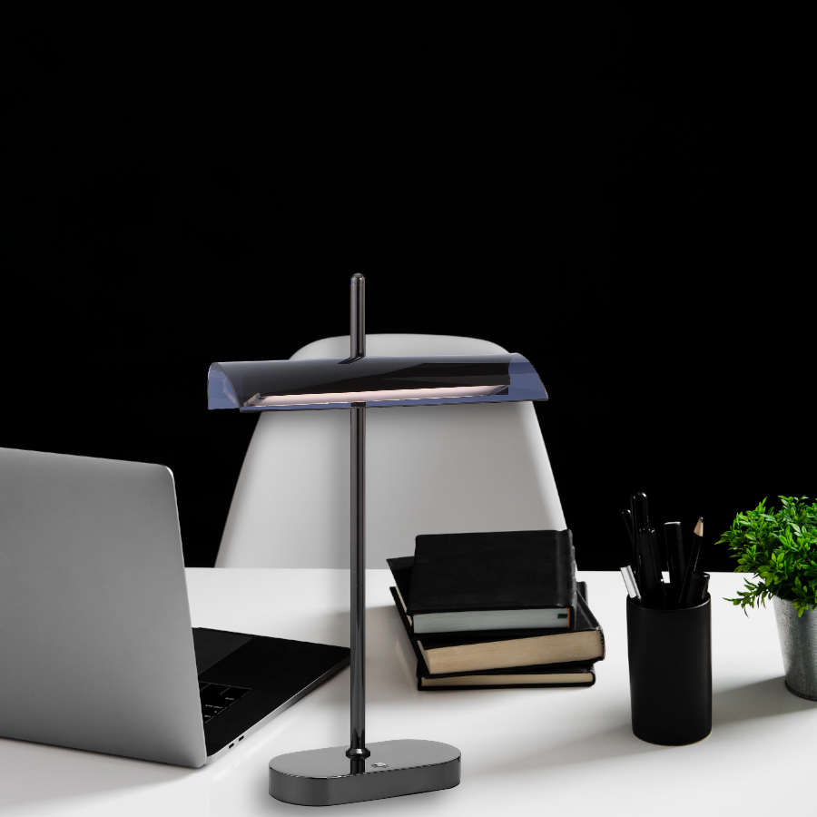 Lyman LED Modern Bankers Lamp Lamp – Roundabout Lighting