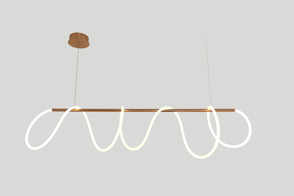 Squiggle 1800mm LED Linea Feature Pendant Light – Roundabout Lighting