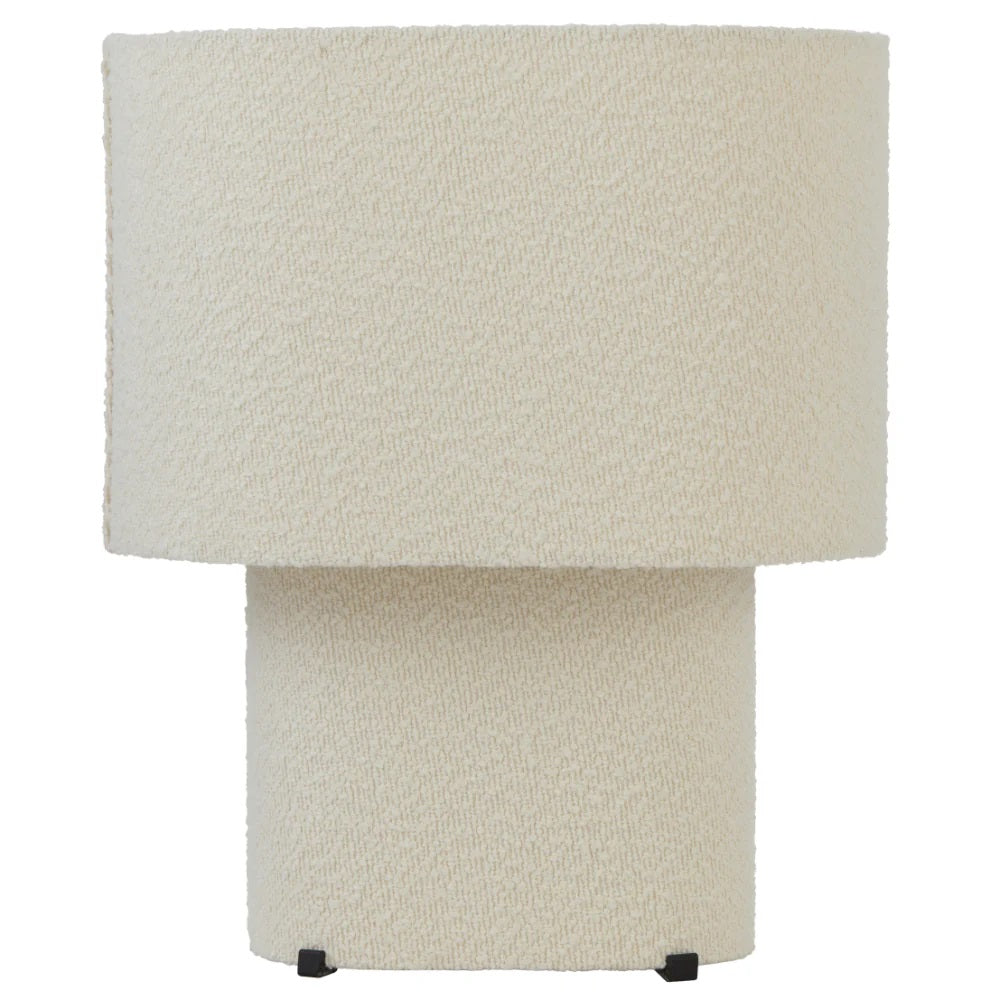Verso Boucle Textured Fabric Table Lamp Oval – Roundabout Lighting