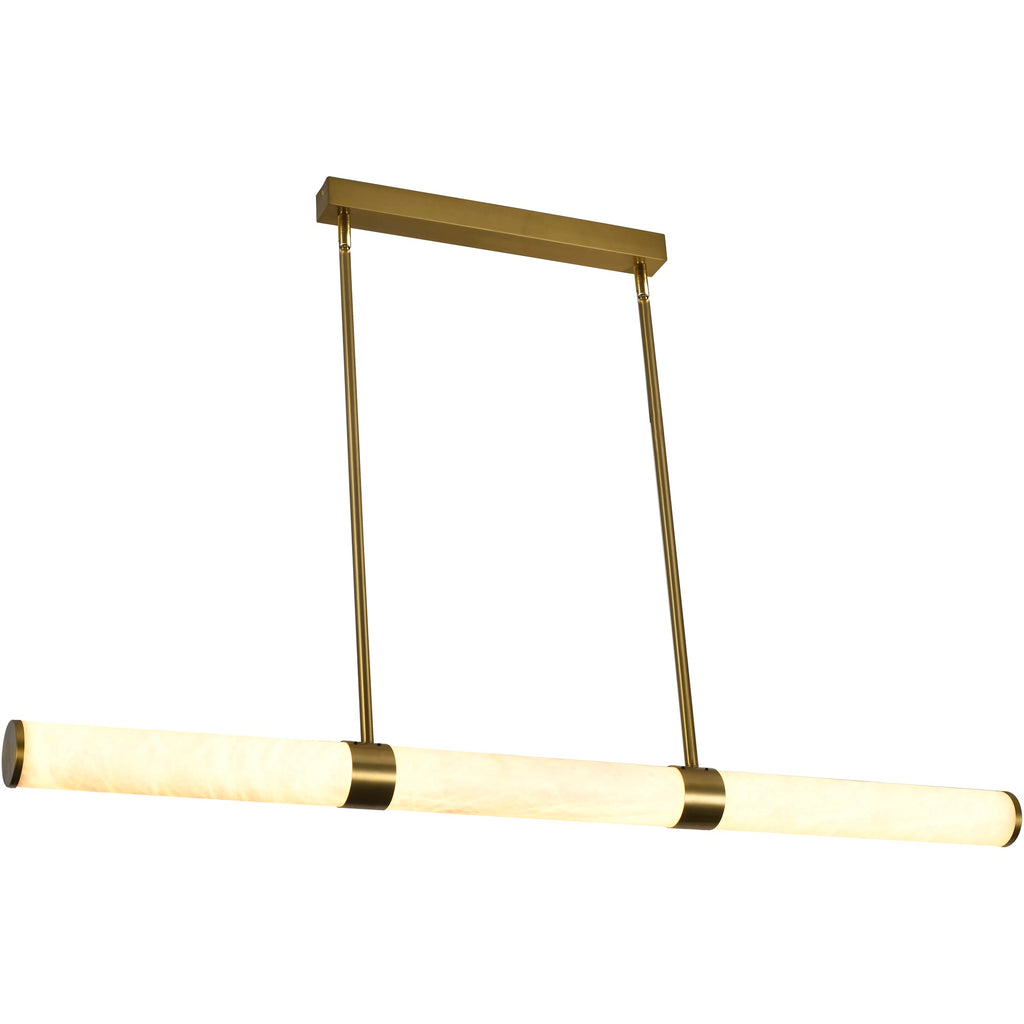 Bower Modern Alabaster Stone Pendant Light Brass – Roundabout Lighting