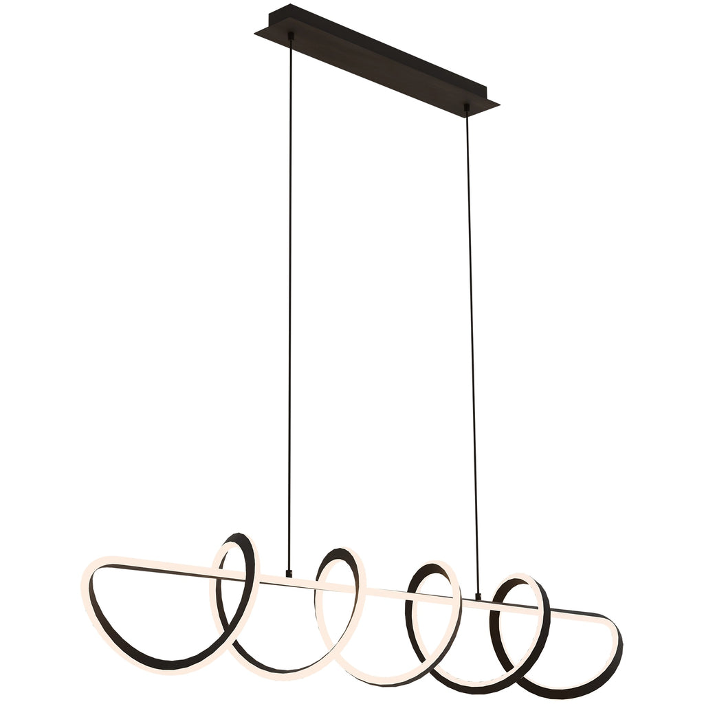 Bulbul Modern Spiral LED Linea Pendant Light – Roundabout Lighting