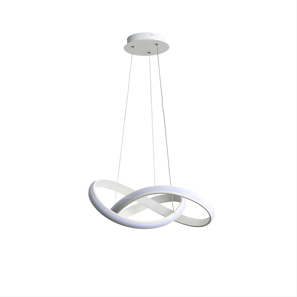 Spira 45w LED Hanging Spiral Twist Knot Pendant Light – Roundabout Lighting