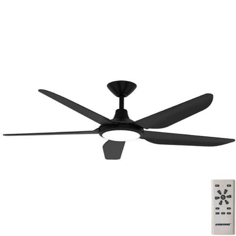 Calibo Storm 5 Blade ABS DC Remote Control Ceiling Fan with LED Light ...