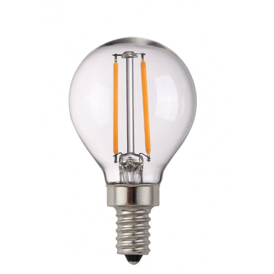 4w LED Fancy Round Filament Globe – Roundabout Lighting