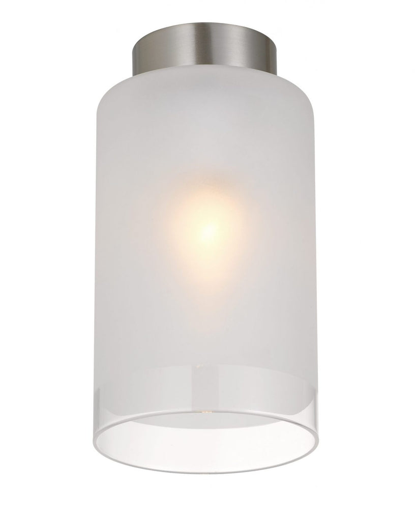 Fila DIY Frost Clear/Frost Glass Batten Fix Ceiling Light Nickel ...