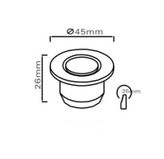 Astro LED 3w Recessed Wall Step Night Light Round – Roundabout Lighting